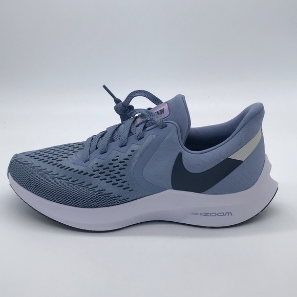 Nike | Shoes | Nike Womens Zoom Winflo 6 Blue Athletic Shoe | Poshmark